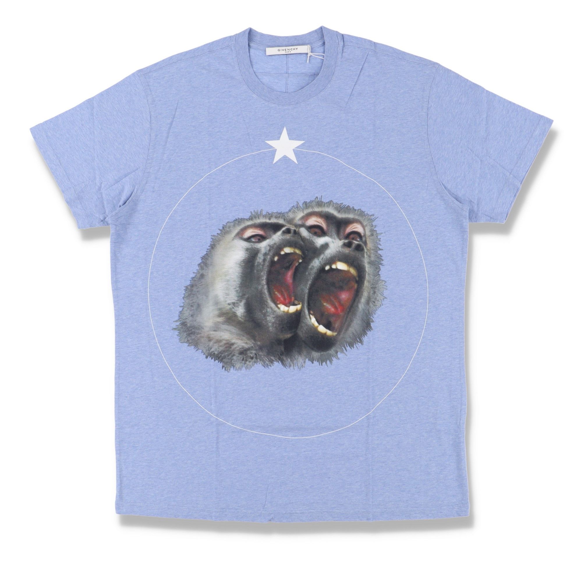 Givenchy Light Blue Monkey Brothers Oversized T-Shirt | Grailed