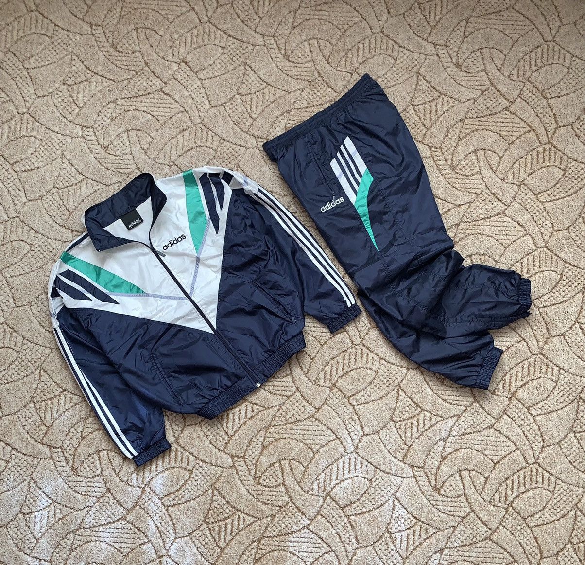 Adidas Vintage 90’s Adidas tracksuits nylon pants jacket y2kswoosh ...