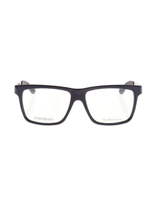 Yves Saint Laurent Yves Saint Laurent Navy Blue Square Frame Glasses ...