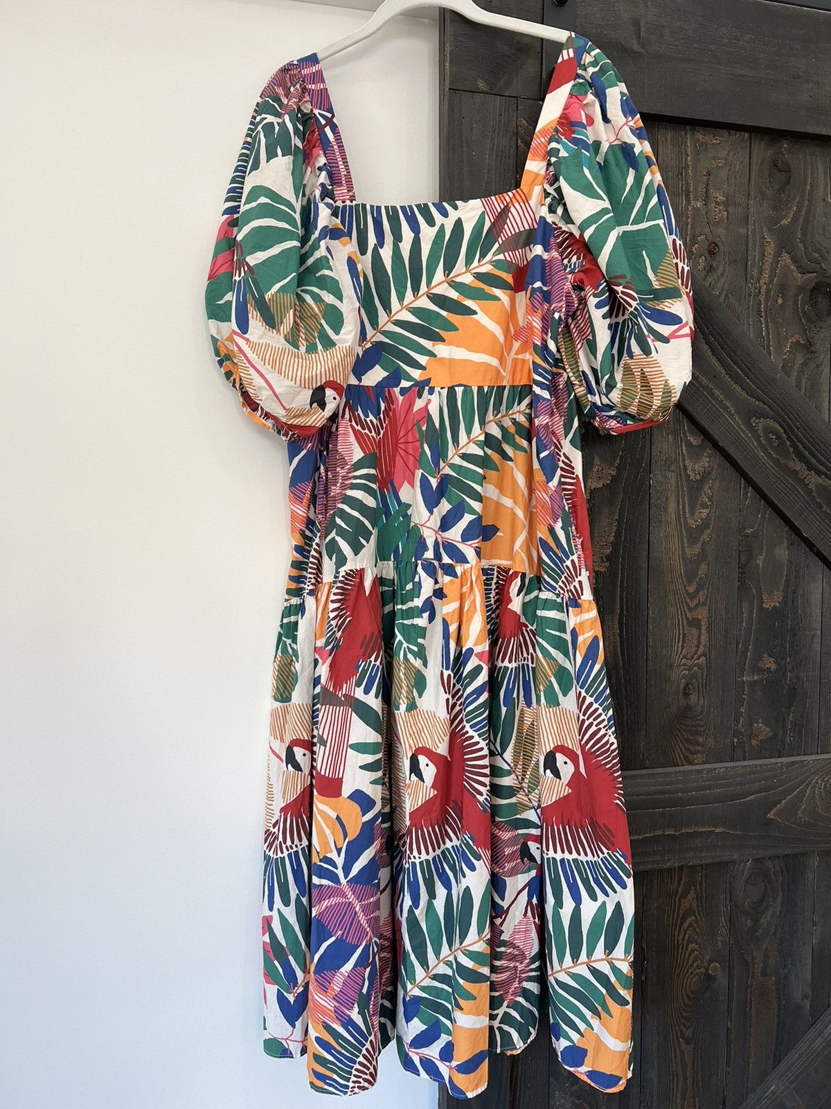 Farm Rio Farm Rio Rainbow Macaw Midi Dress | Grailed