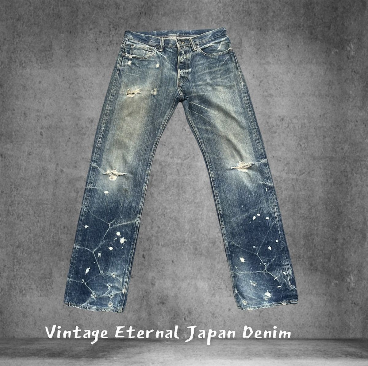 Distressed Denim × Eternal × Japanese Brand Vintage Eternal Japan Aging ...