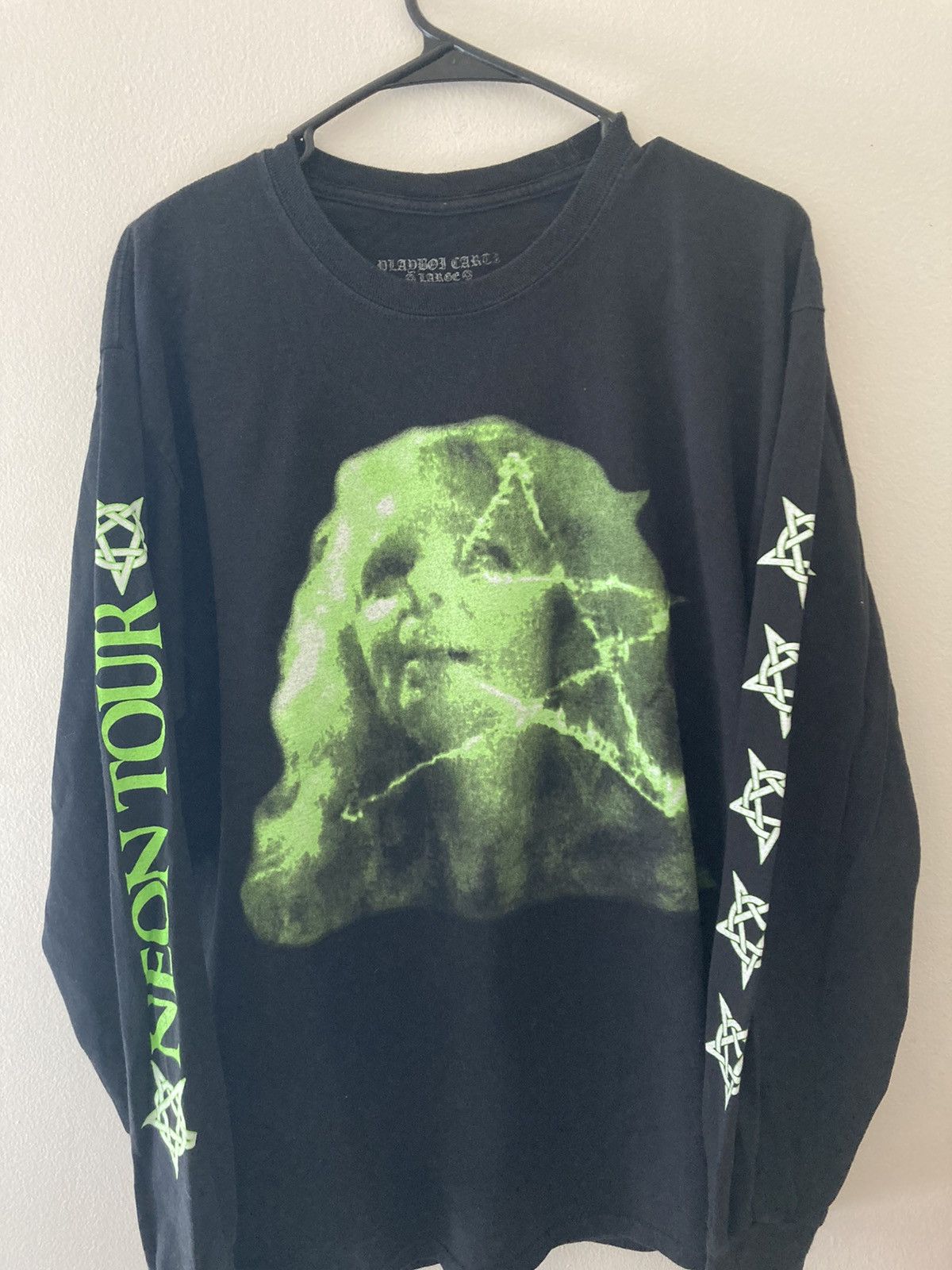 AWGE × Playboi Carti Playboi Carti Neon Tour Pentagram L/S | Grailed