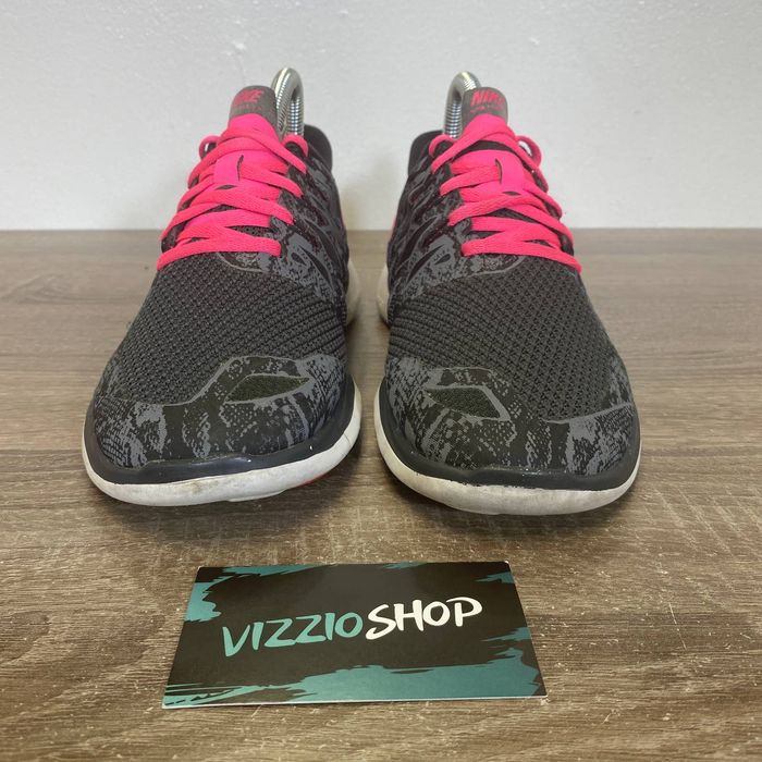Nike Nike Free Print Anthracite Black Hyper Pink Running Shoes | Grailed