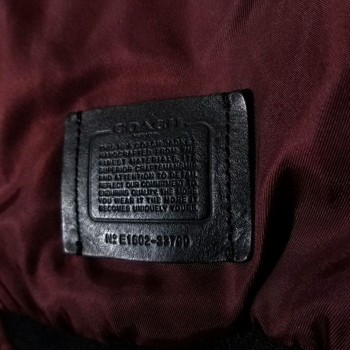 Coach COACH New York Merlot Leather Bomber Jacket | Grailed