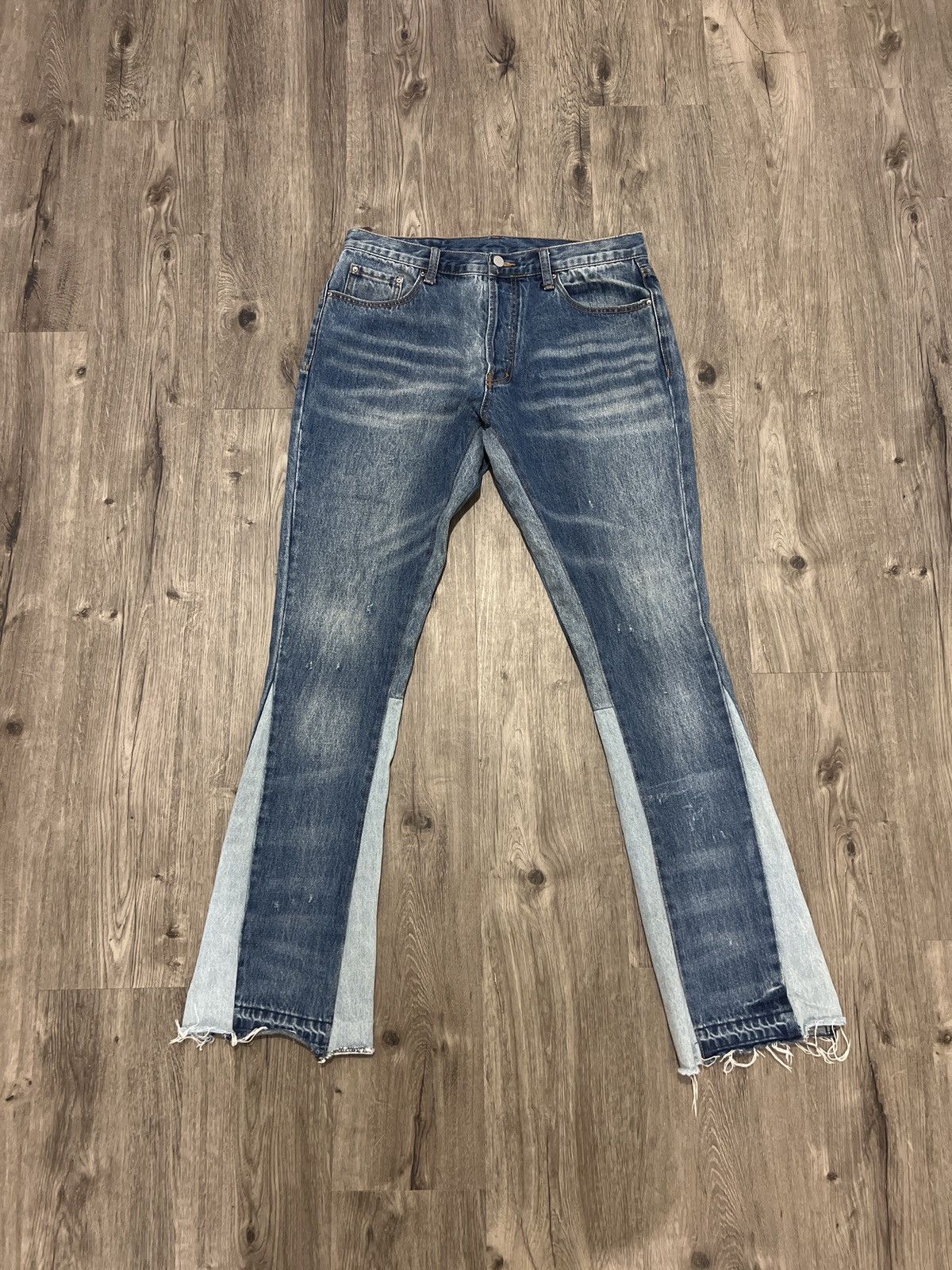 Custom × MNML × Streetwear MNML Flared Jean | Grailed
