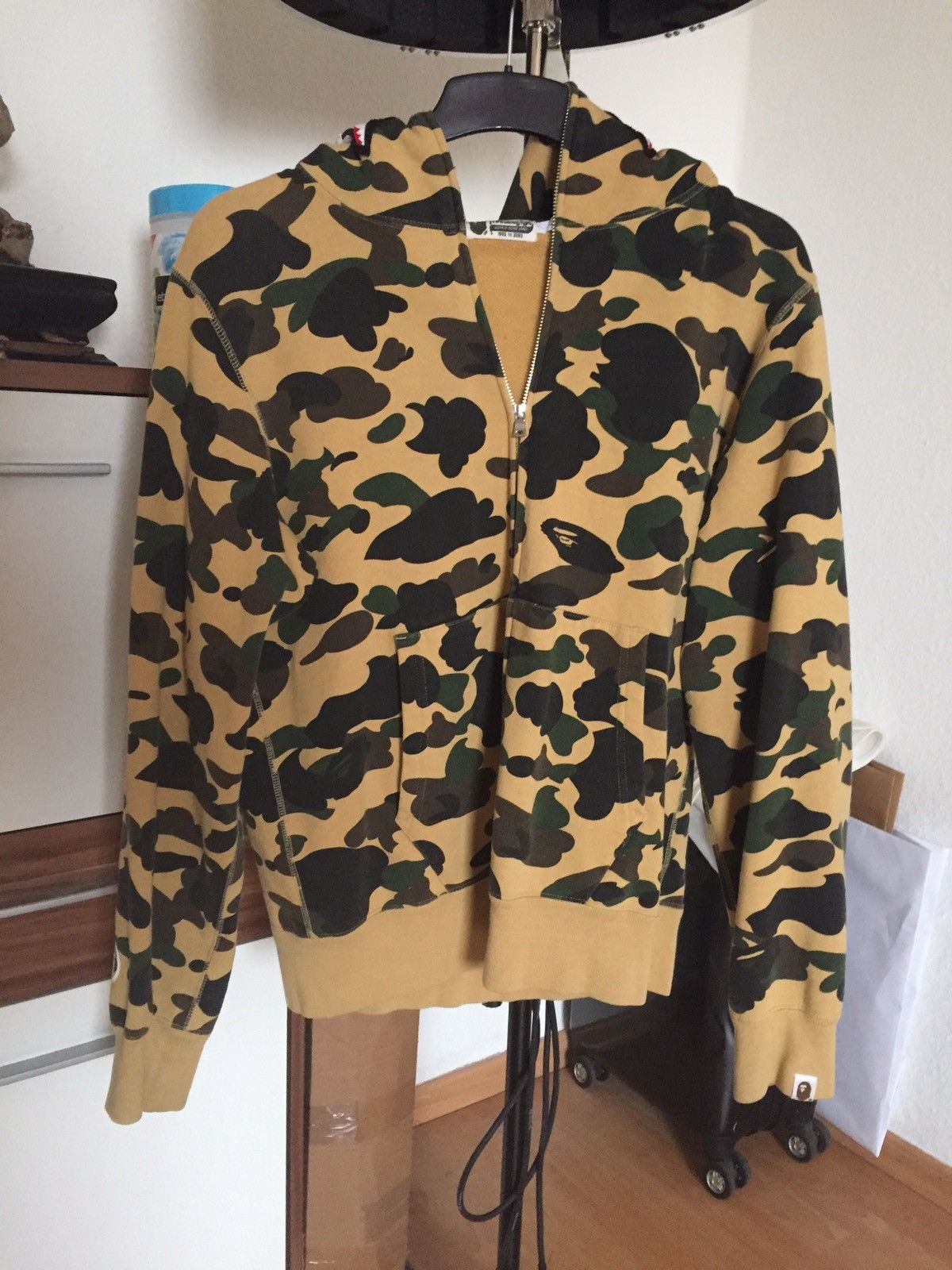 Bape A Bathering Ape Yellow Camo Jacket Size L | Grailed