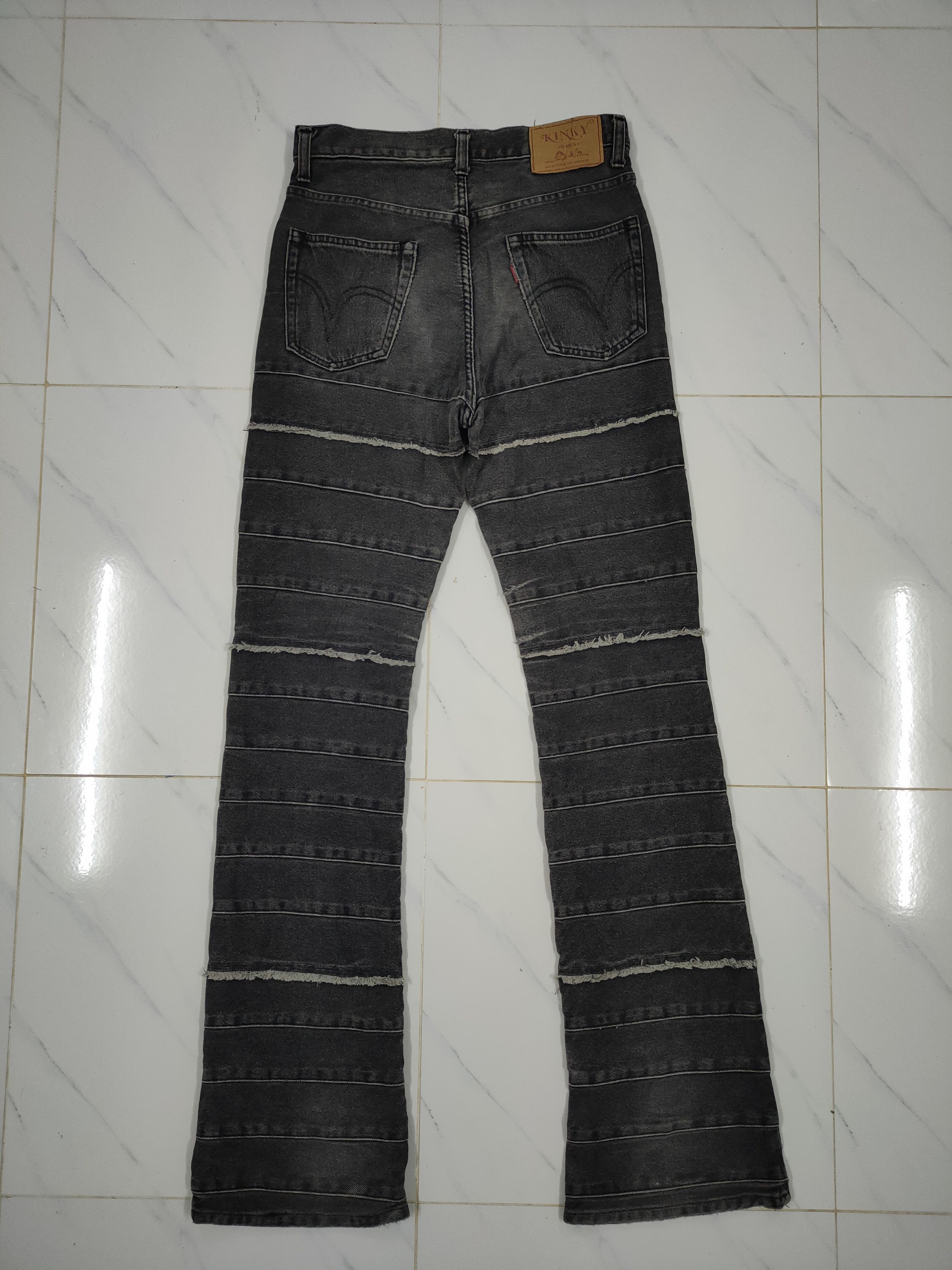 Hysteric Glamour 90s Hysteric Glamour Black Hagi Patchwork Jeans Denim ...