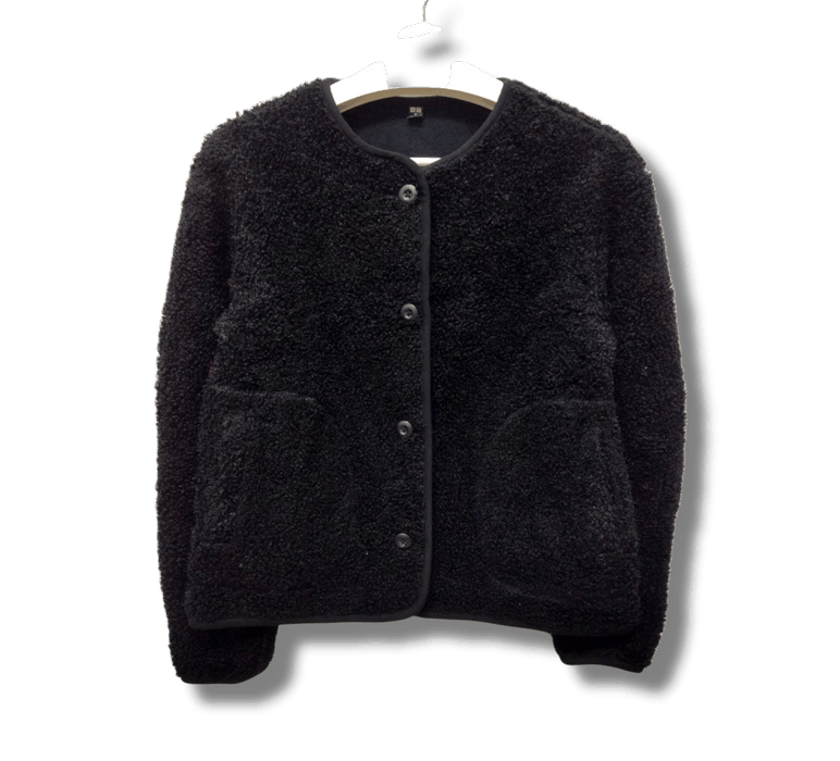 Uniqlo Rare🔥Uniqlo Fleece Cropped Sherpa Jacket | Grailed