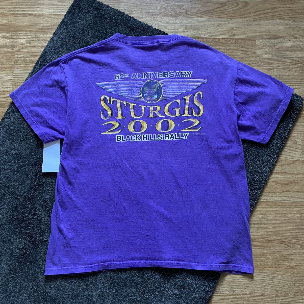 Fruit Of The Loom × Streetwear × Vintage 💜Y2k Sturgis Bike Rally Purple ...
