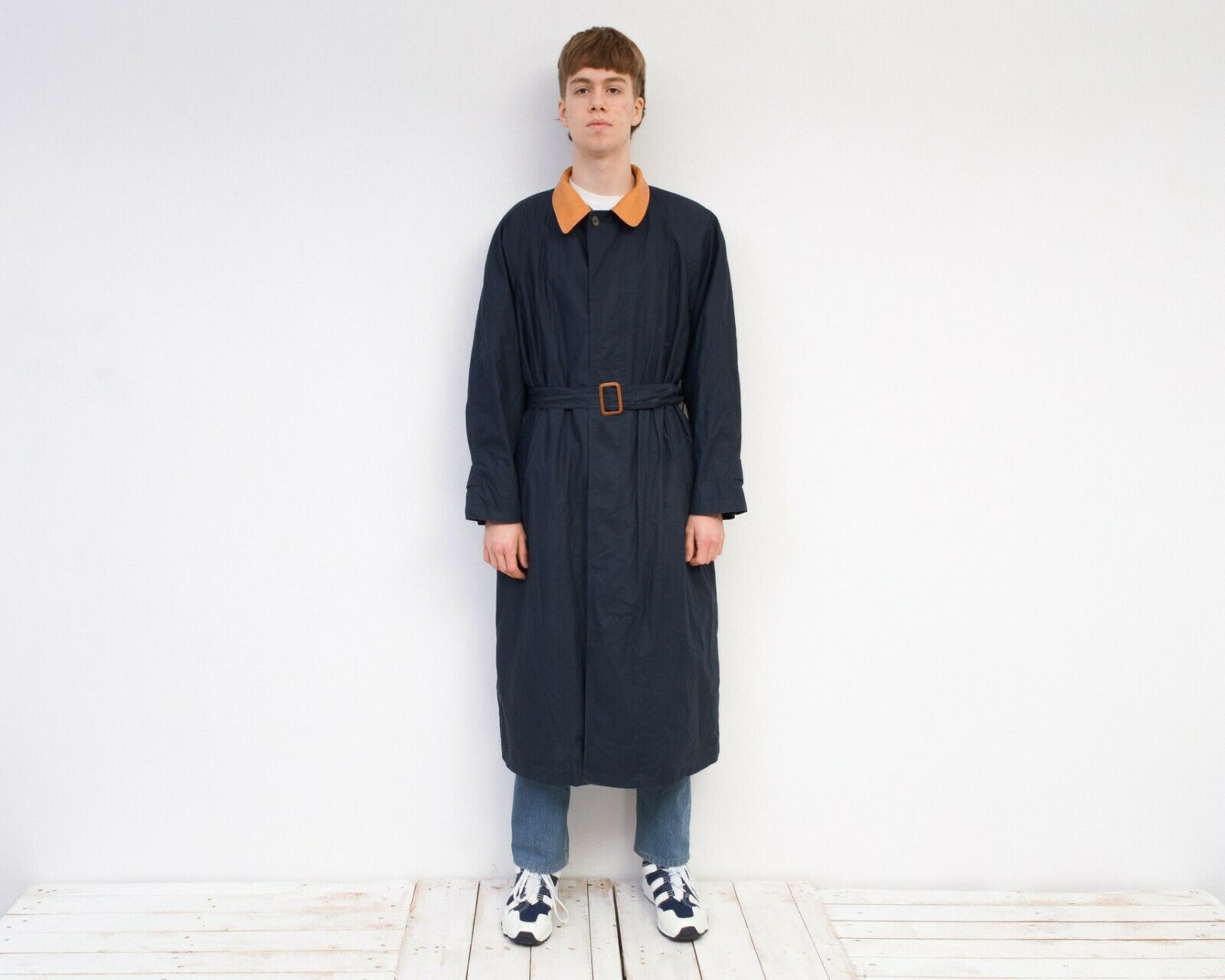 Gant × Vintage Jacket Trench Coat Raincoat Long Cotton Belted Mac | Grailed
