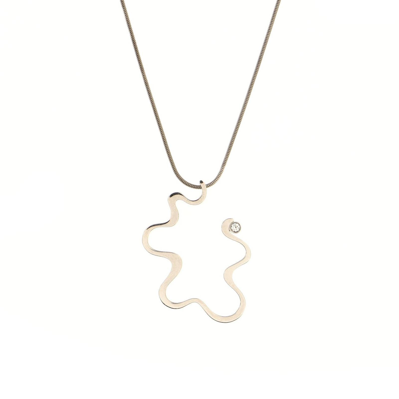 Tiffany & Co. Frank Gehry Equus Pendant Necklace 18K White Gold | Grailed