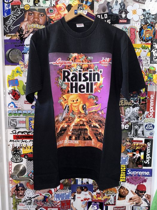 Supreme Supreme Raisin Hell Tee Large Black 2006 RARE box logo bogo ...