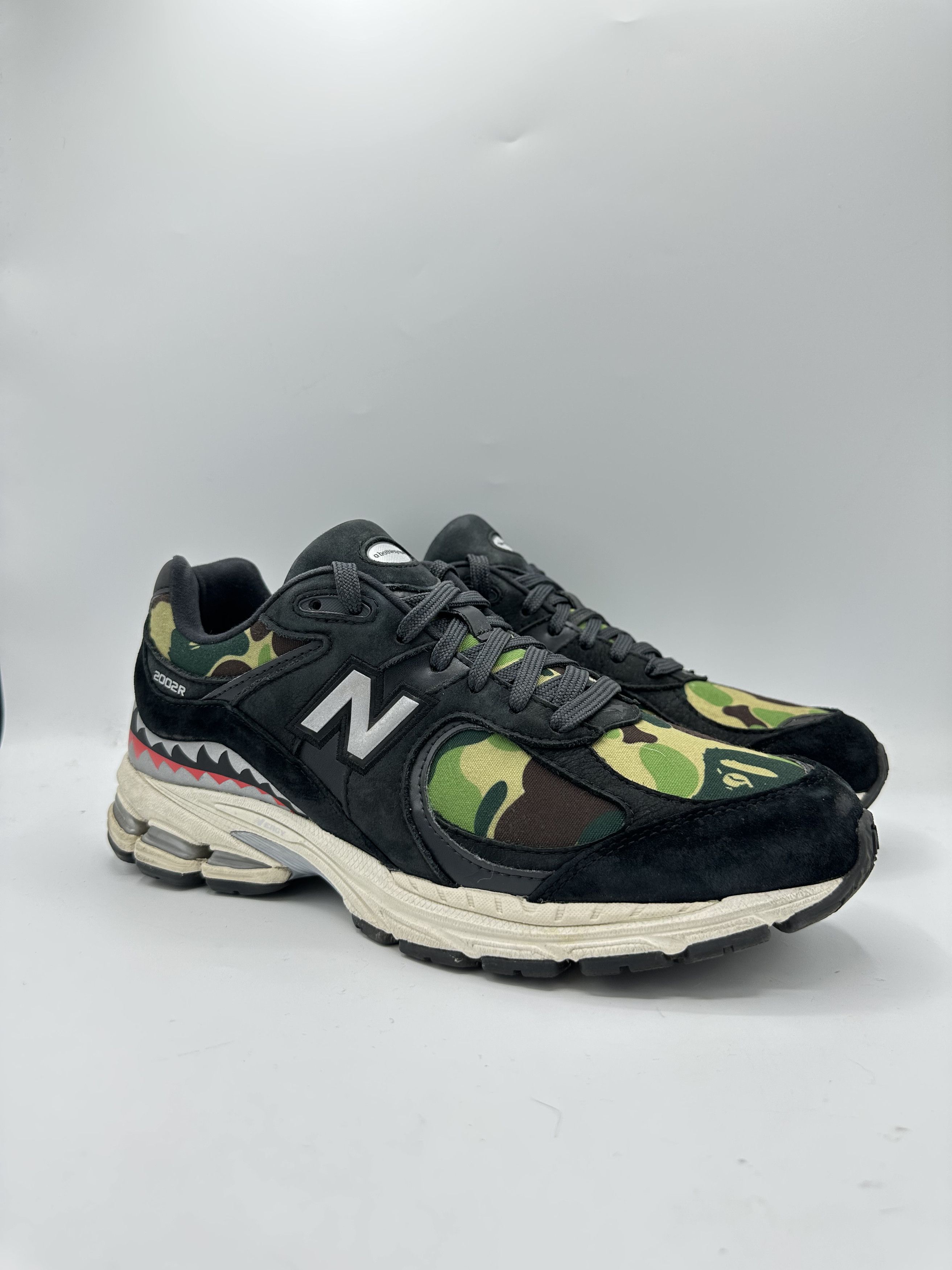 Bape × New Balance Bape x New Balance 2002R Green ABC Camo Shark | Grailed