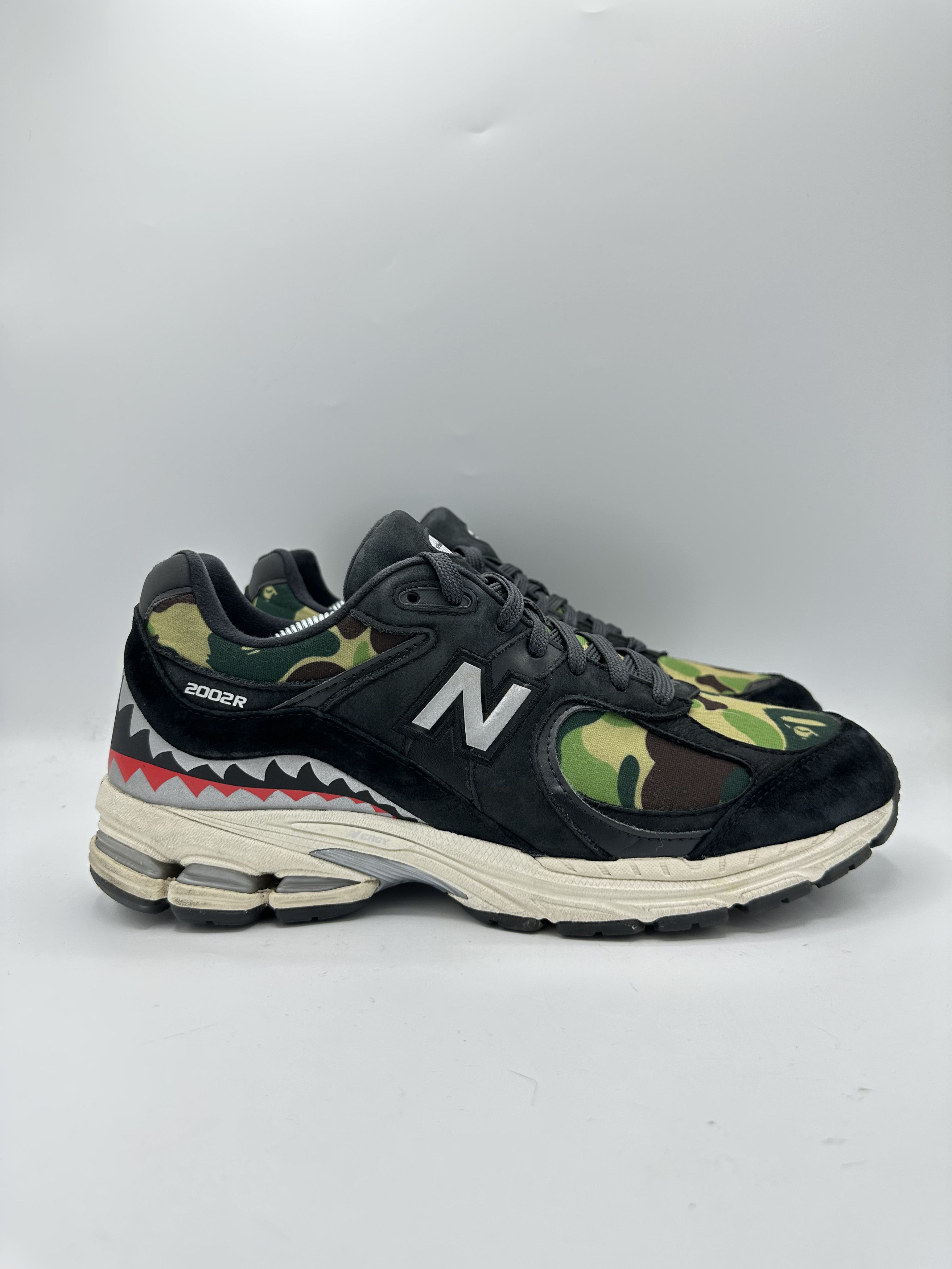 Bape × New Balance Bape x New Balance 2002R Green ABC Camo Shark | Grailed