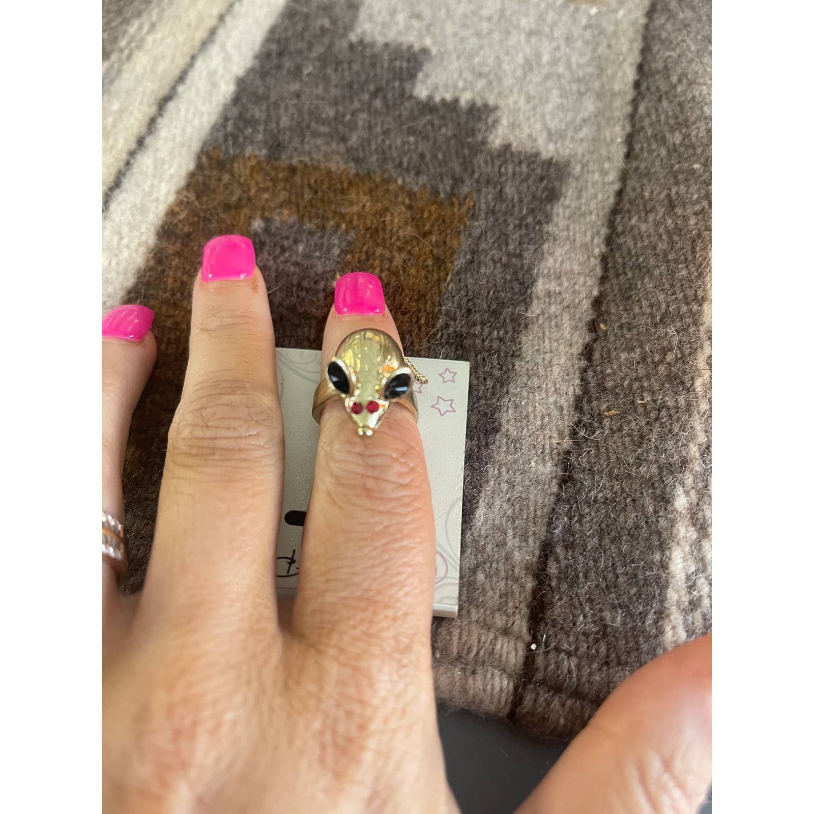 Jewelry Gold Mouse with Tail Ring Costume Jewelry | Grailed