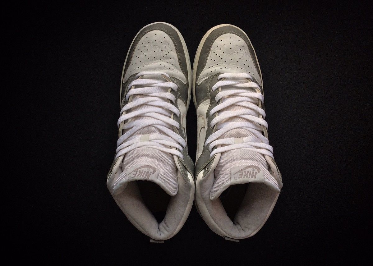 Nike ⚡️NIKE DUNK HIGH "METALLIC SILVER 3M REFLECTIVE" (2002) | Grailed