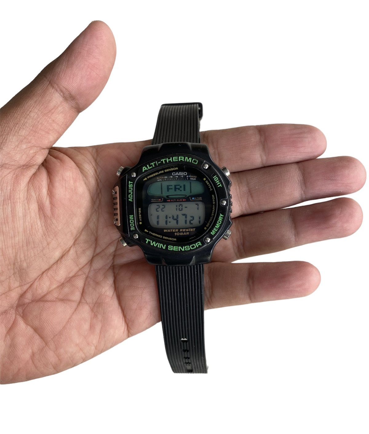 Vintage Vintage Casio Alti Thermo ALT-6000 Watch | Grailed