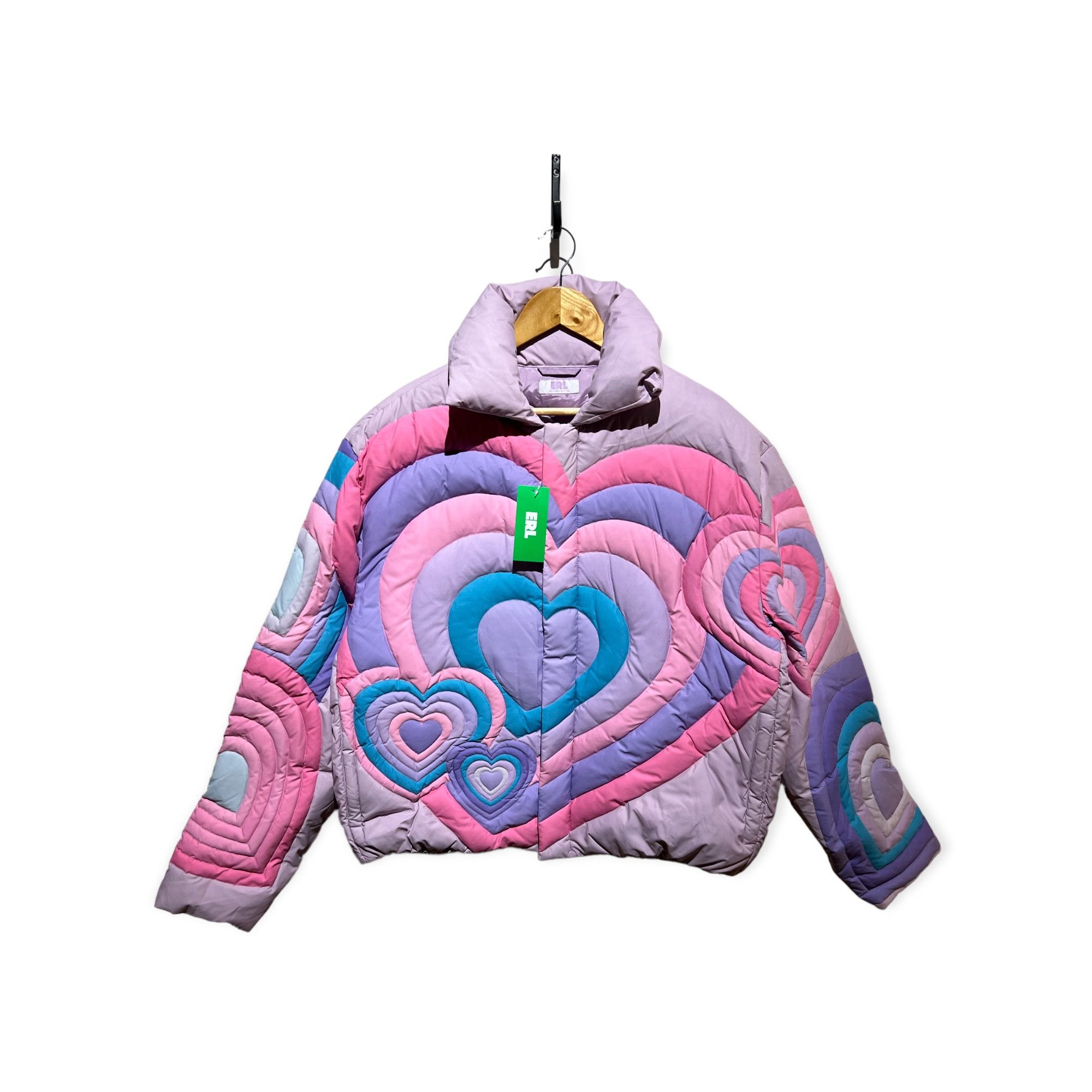 ERL Hearts Puffer Jacket | Grailed