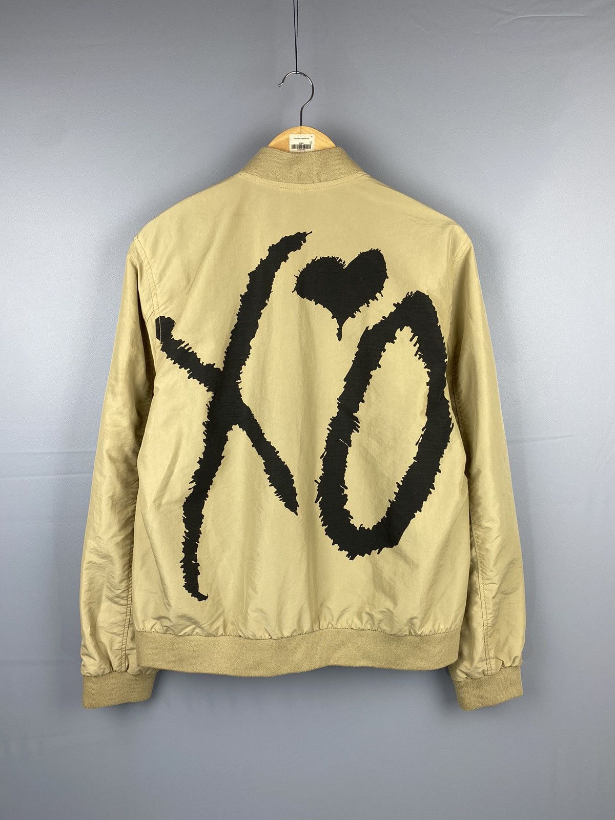 H&M × The Weeknd × XO The Weeknd x HM XO Bomber Khaki Beige Bomber ...