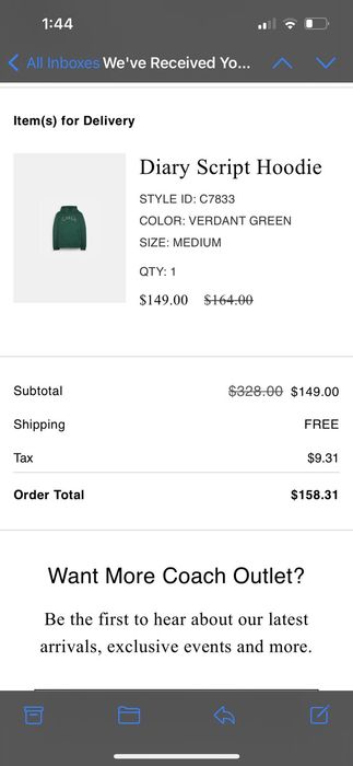 Coach Coach Diary Script Hoodie | Grailed