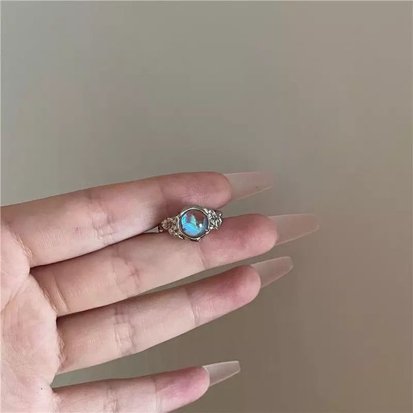 Handmade Electro Ring Crystal Stone Silver Abstract Star Pop Fantasy ...