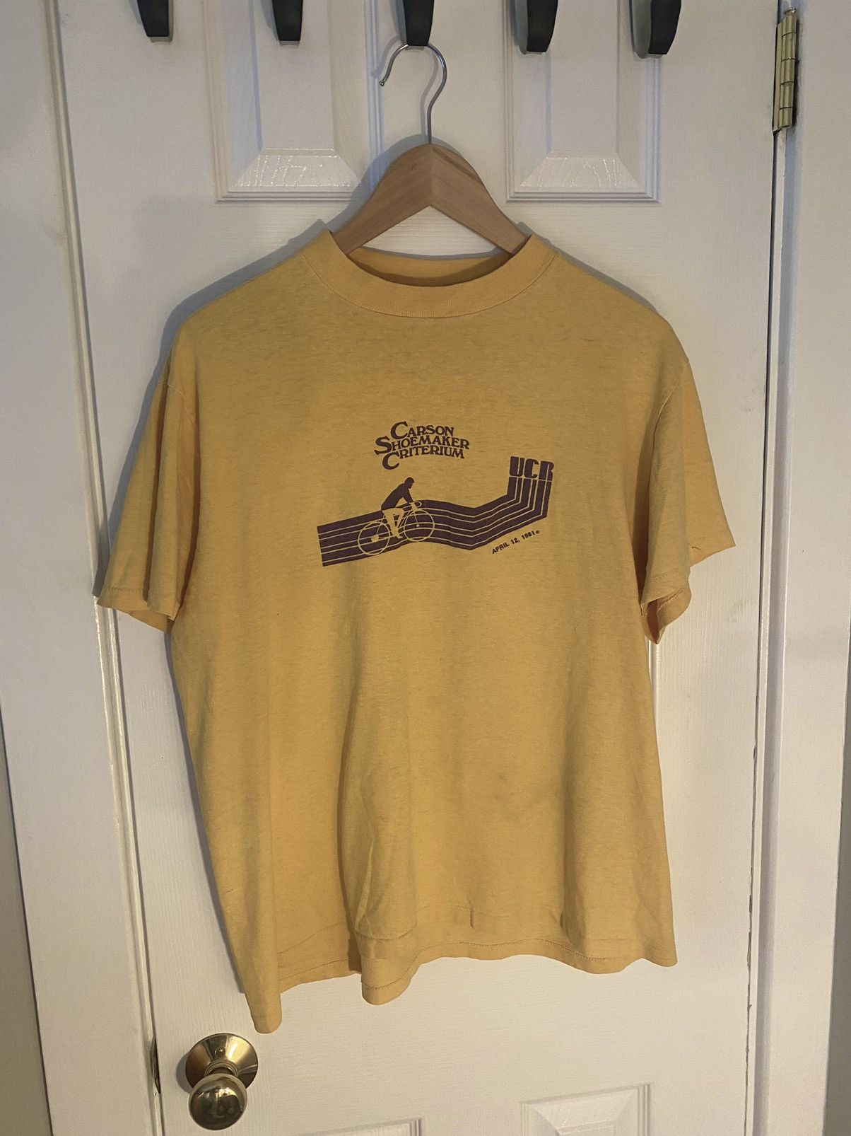 Vintage Vintage 1981 single stitch Carson Shoemaker Criterium tee | Grailed