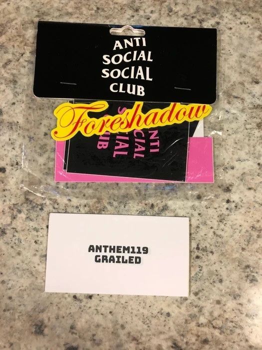 Anti Social Social Club × Hype Anti Social Social Club Sticker Pack ...