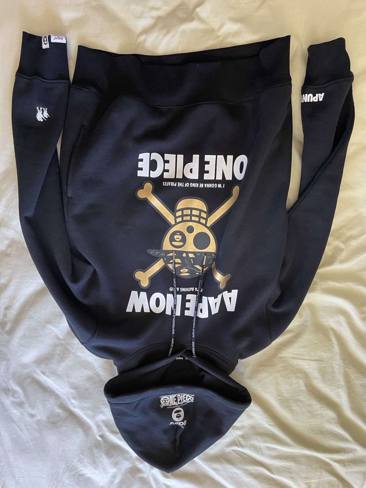 One Piece Aape x One piece Hoodie NEW | Grailed