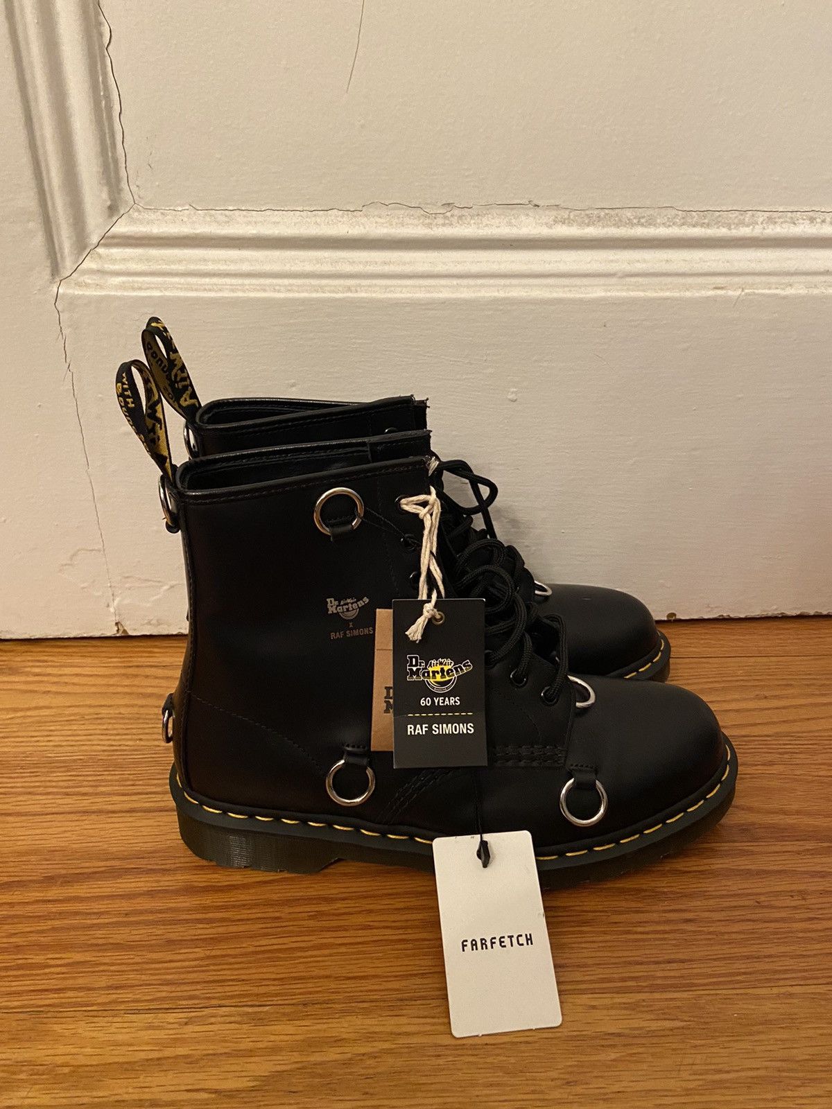 Dr. Martens × Raf Simons Raf Simons x Doc Martens 1460 Smooth Black ...
