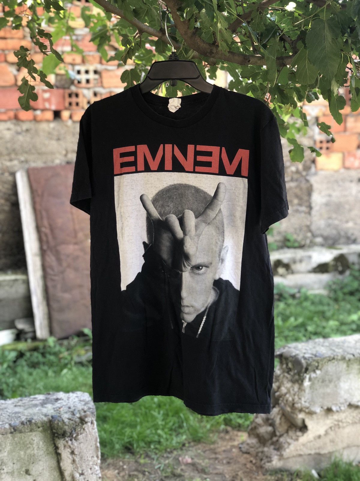 Eminem × Rap Tees × Vintage 2014 Eminem The Monster Tour Devil Horns ...