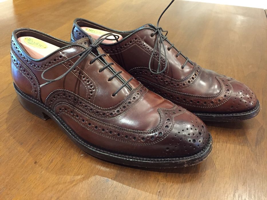 Johnston & Murphy Shell Cordovan Wing Tips, Crown Aristocraft | Grailed