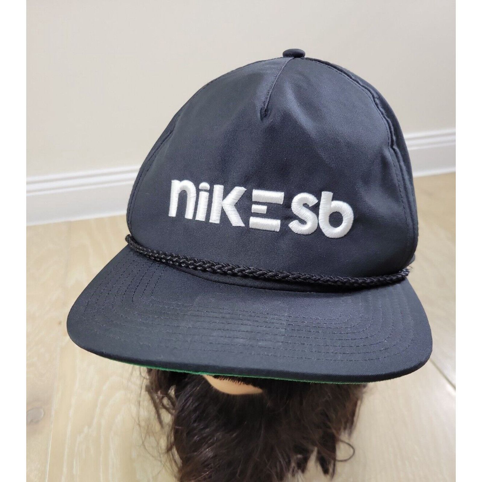 Vintage Nike SB Skateboarding Hat Feather-light Bill Rope Cap Bump ...