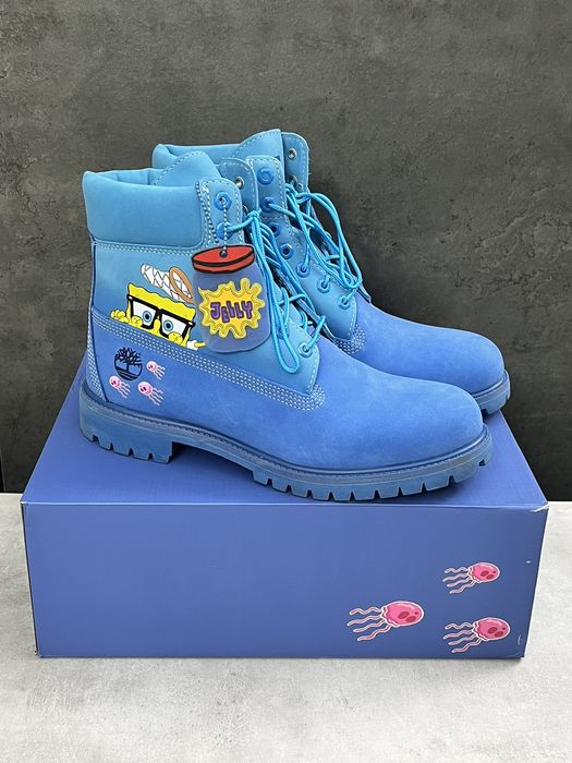 Timberland Men's SpongeBob Timberland Premium 6” Waterproof Boot Blue ...