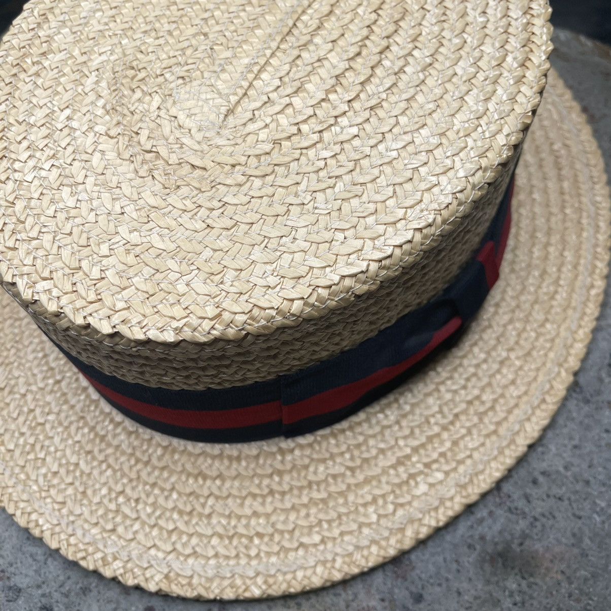 Vintage Vintage Italian boater/skimmer hat | Grailed