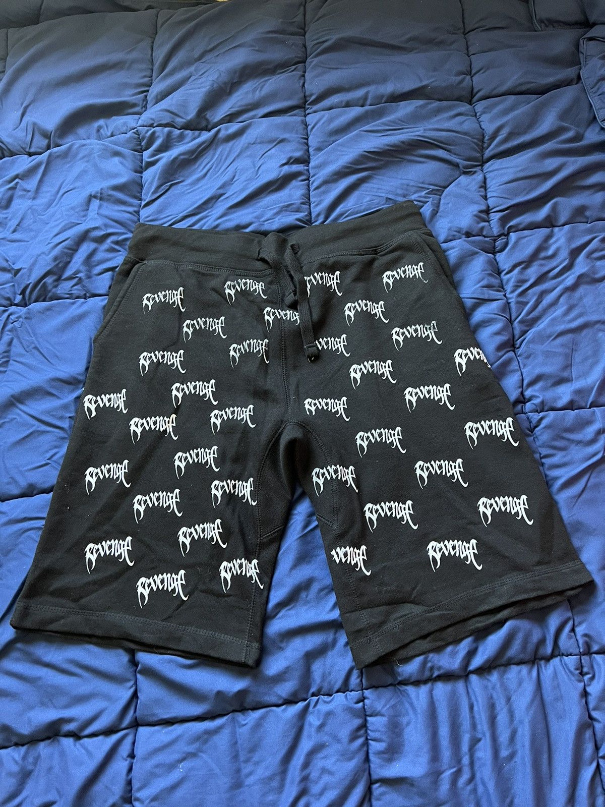 Revenge Rare Revenge all over print shorts | Grailed