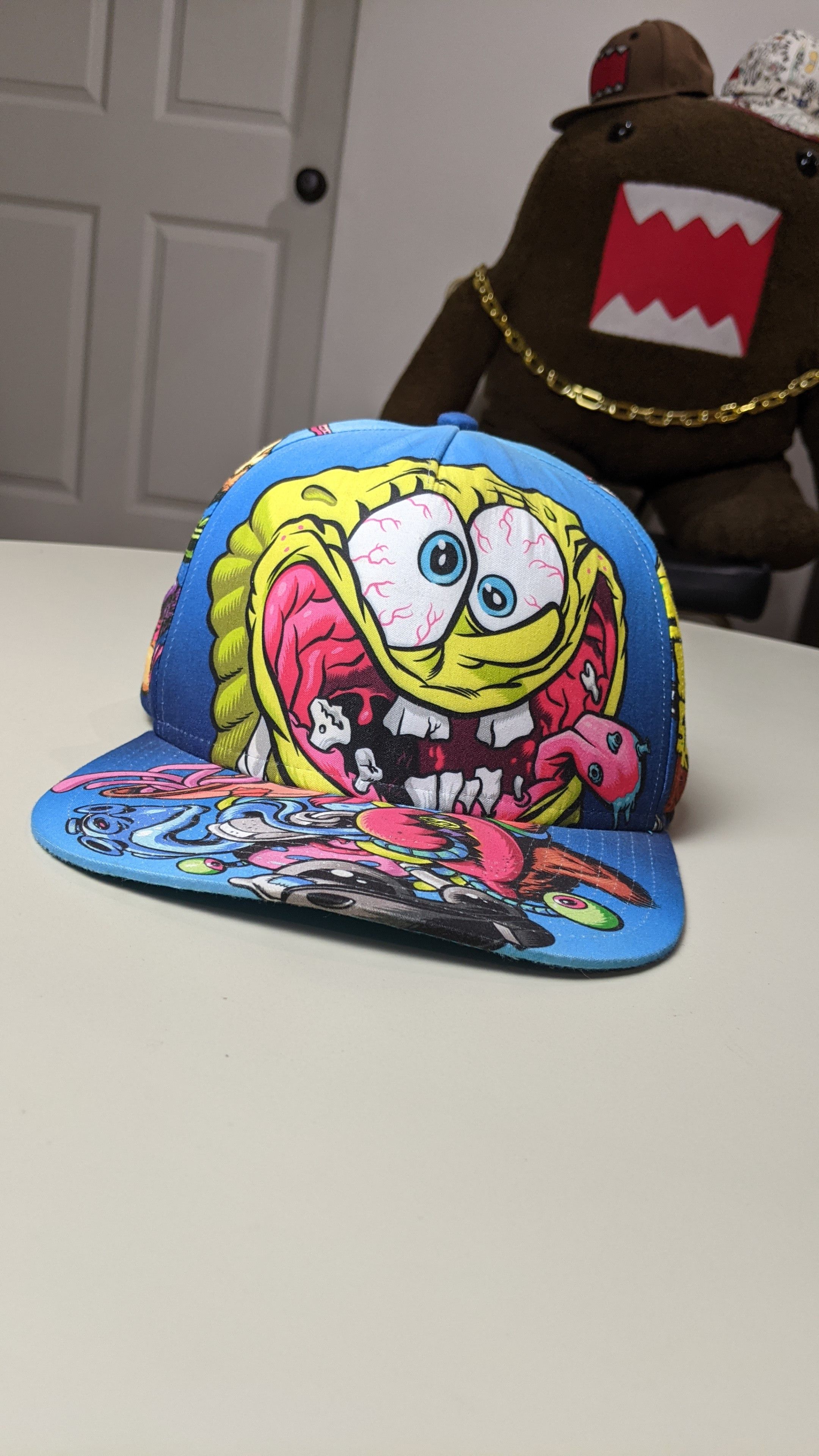 Designer × Nickelodeon Mochino print SpongeBob trucker hat | Grailed