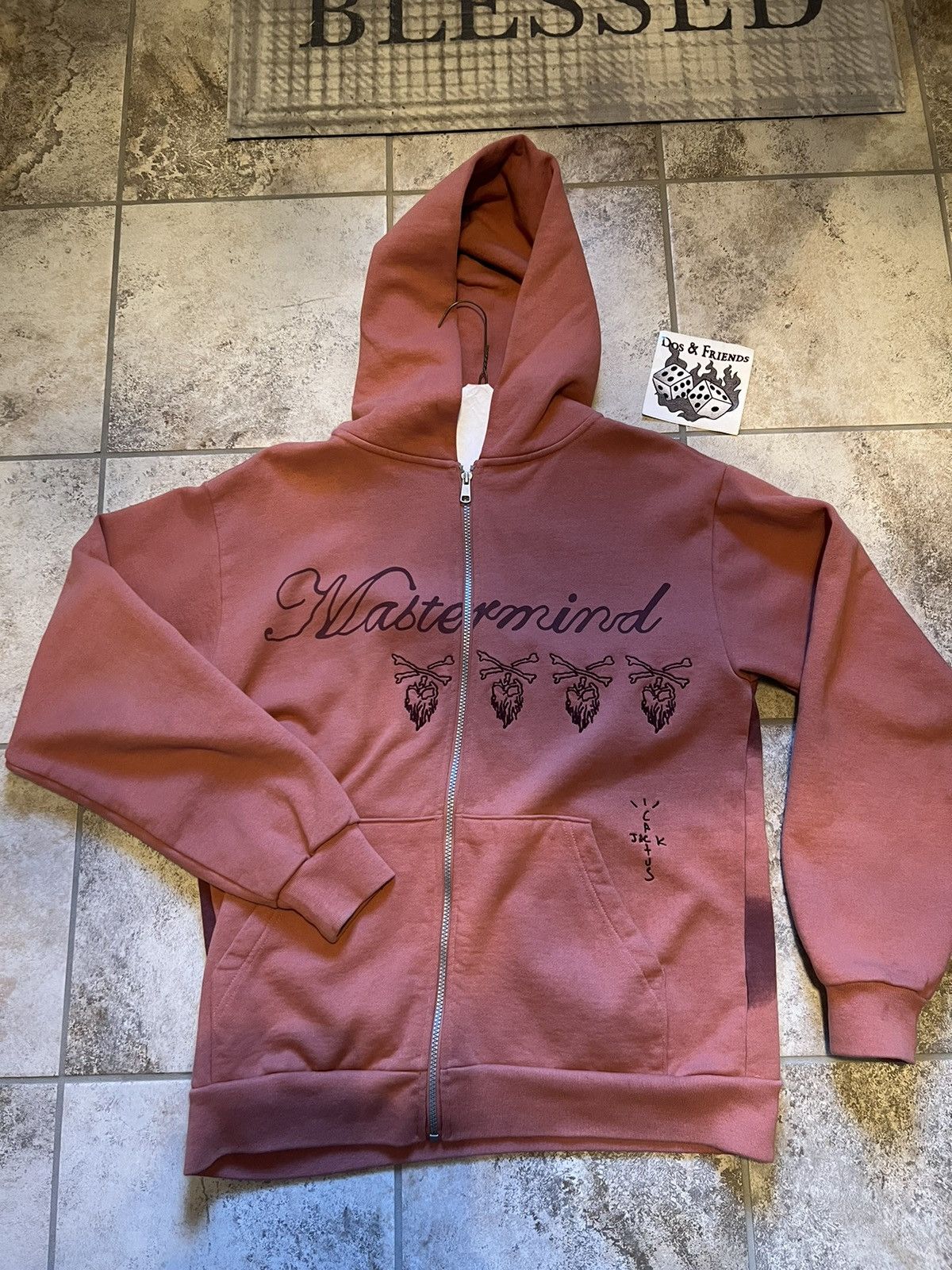 Travis Scott Mastermind Travis Scott Zip Up Pink | Grailed
