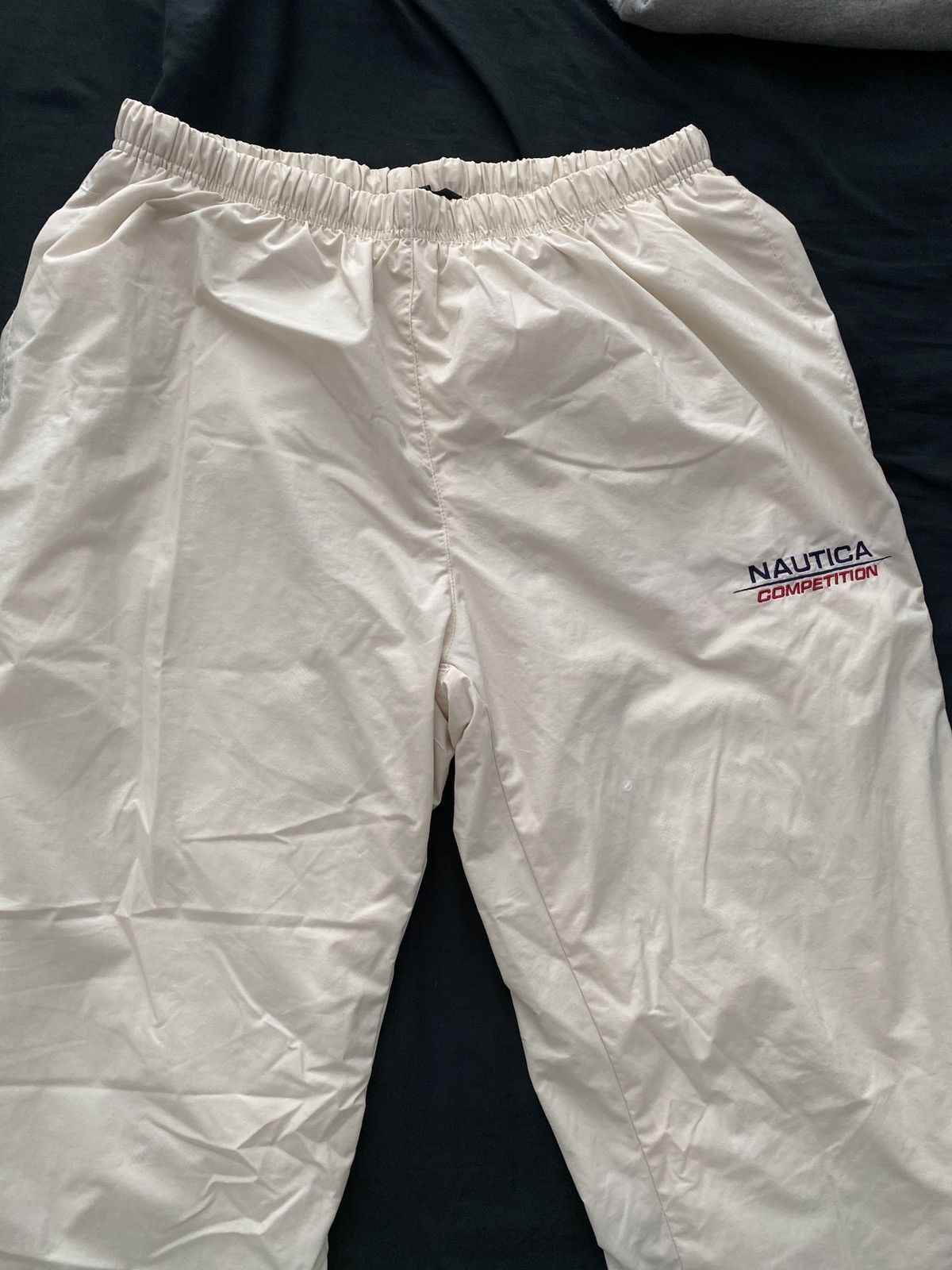 Nautica VINTAGE CREAM NAUTICA TRACK PANTS | Grailed