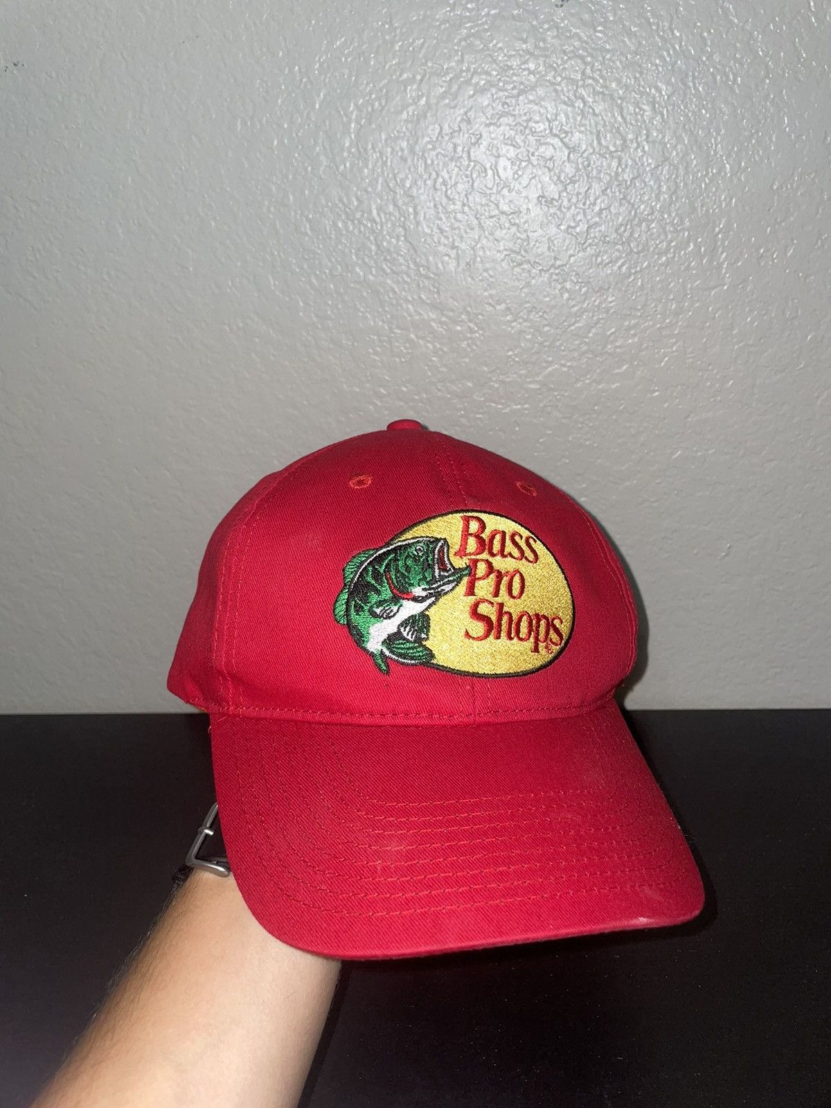 Bass Pro Shops × Vintage Vintage 90s Bass Pro Shops Red Dad Snapback ...
