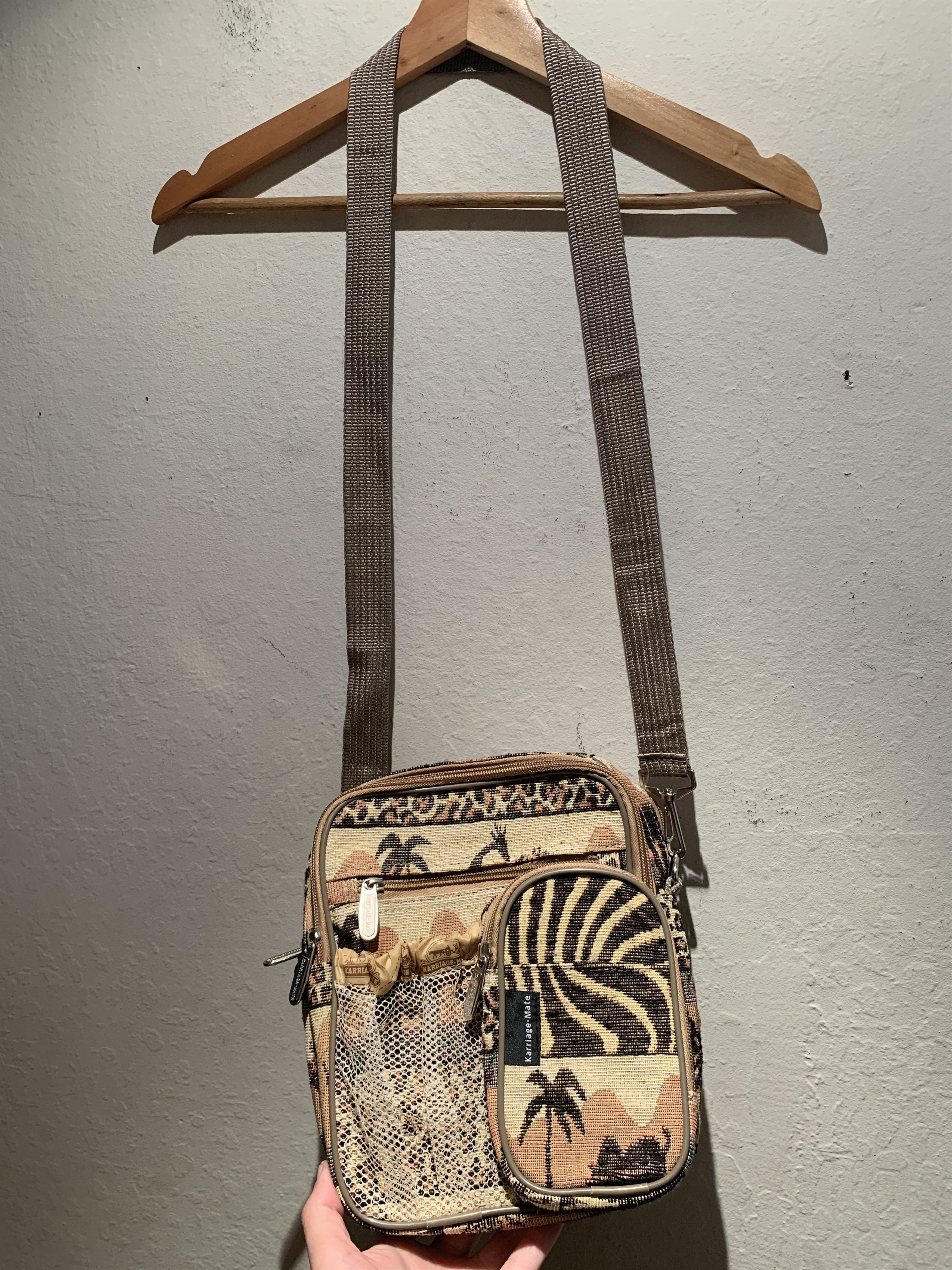 Vintage *RARE* Vintage Karriage Mate African Tapestry Crossbody Bag ...