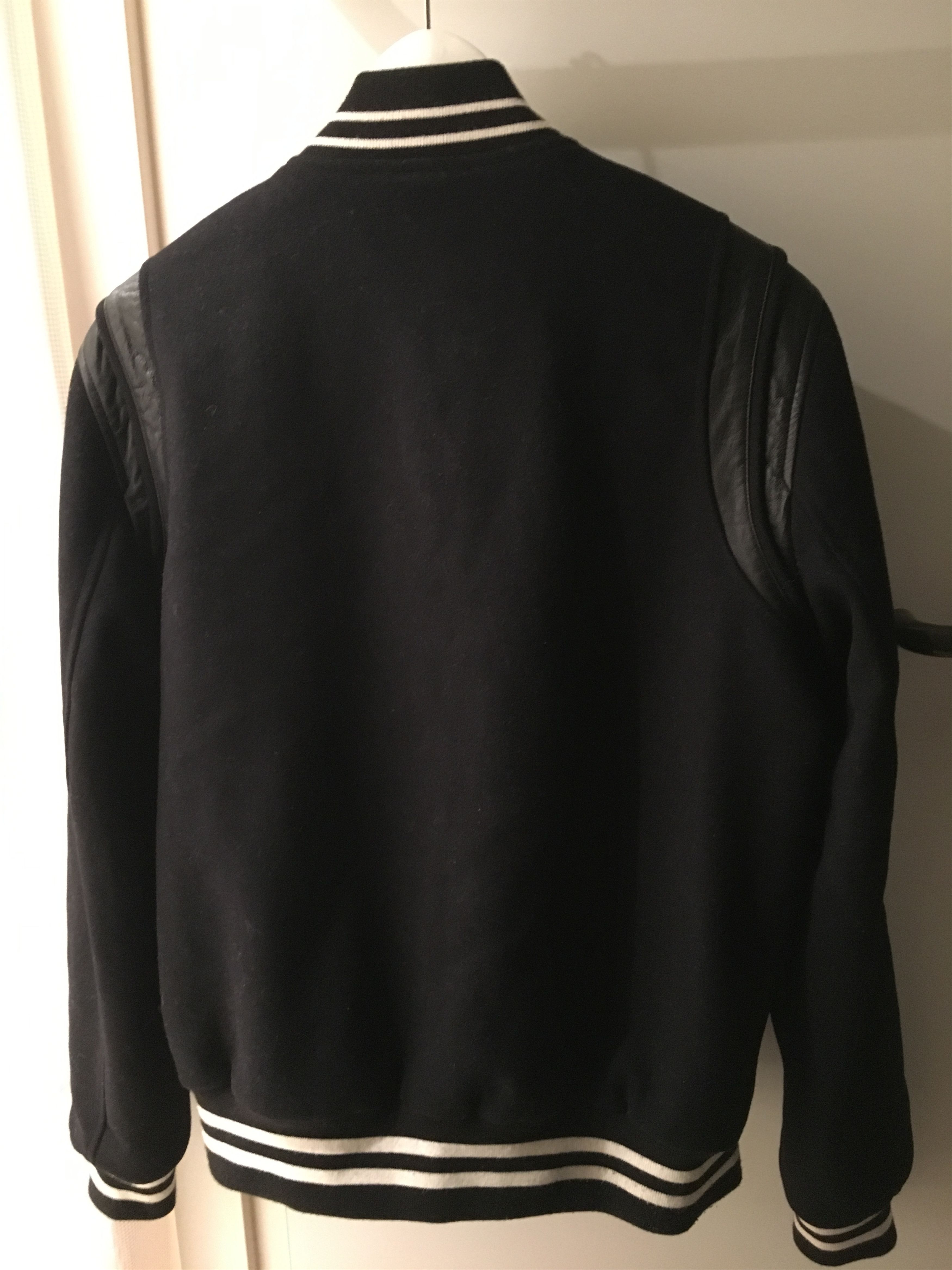 Sandro 'Drums' Black Varsity Jacket | Grailed