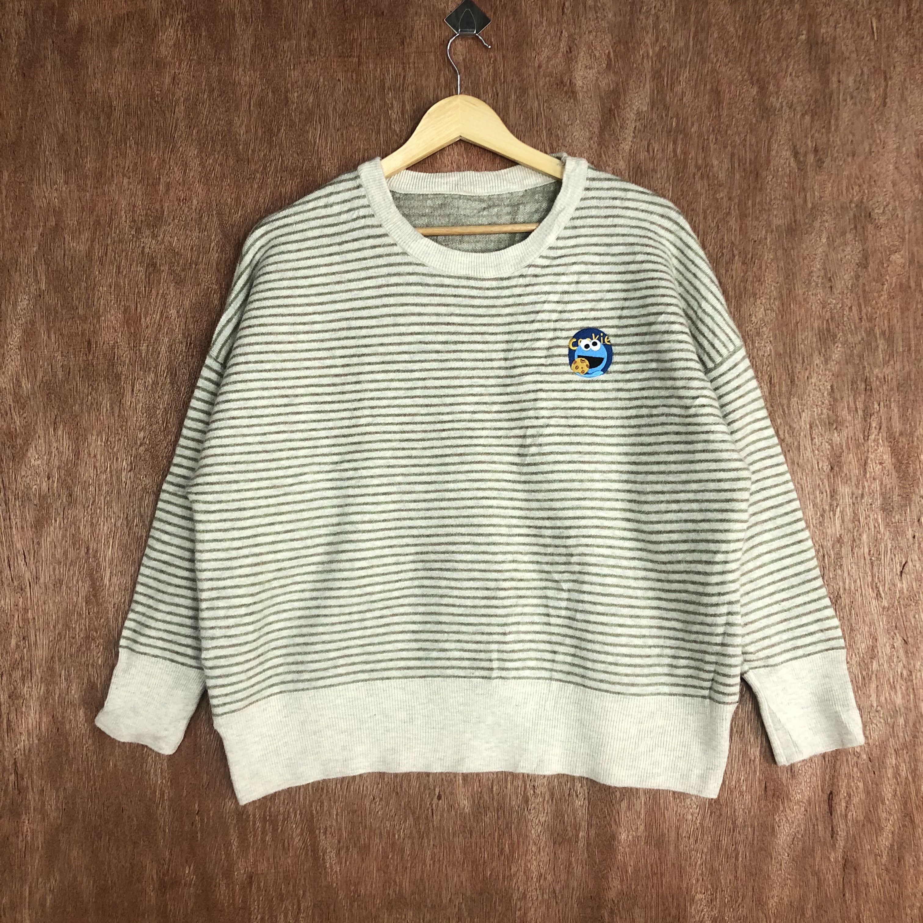 Cartoon Network Sesame Street Knit Sweater Character | Grailed