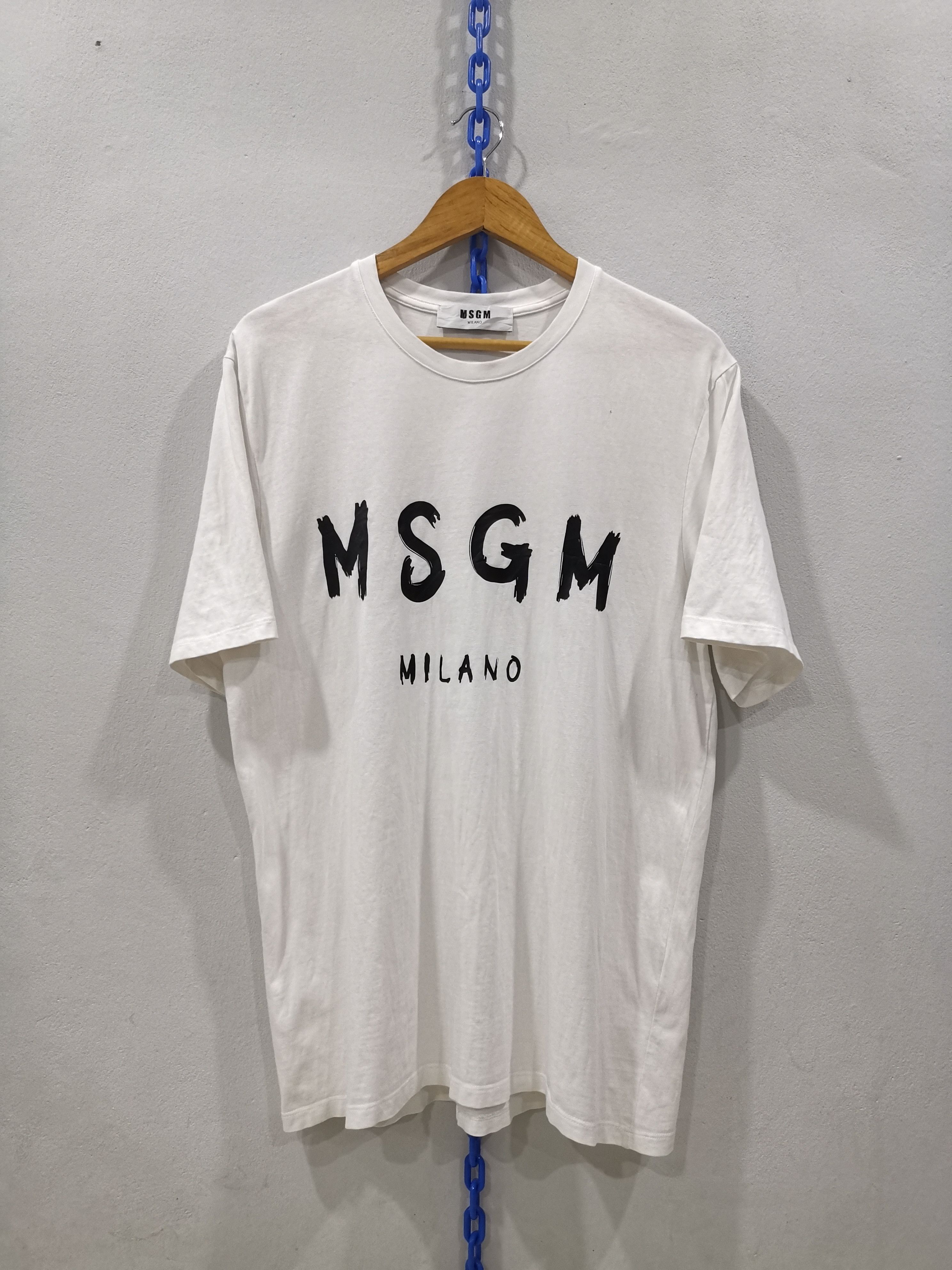 MSGM MSGM MILANO LOGO COTTON T-SHIRT | Grailed