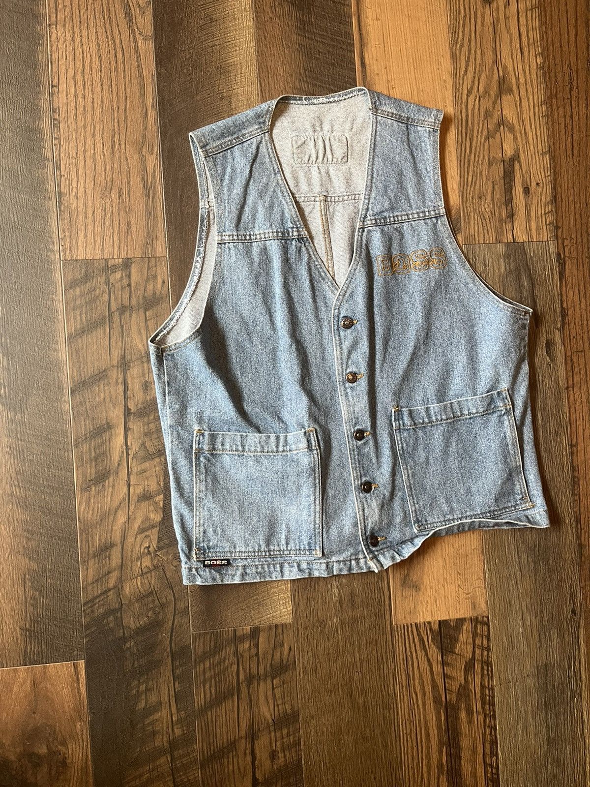 Hugo Boss × Vintage 80s Boss Jeans Denim Vest | Grailed