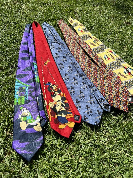 Vintage Vintage Lot 5-X Disney Ties 90s Street Wear Y2K Casual Style ...