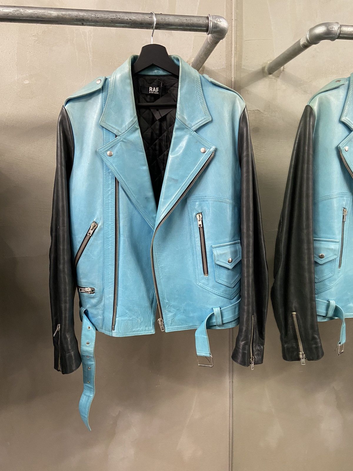 Raf by Raf Simons RAF by Raf Simons Leather Biker Jacket | Grailed