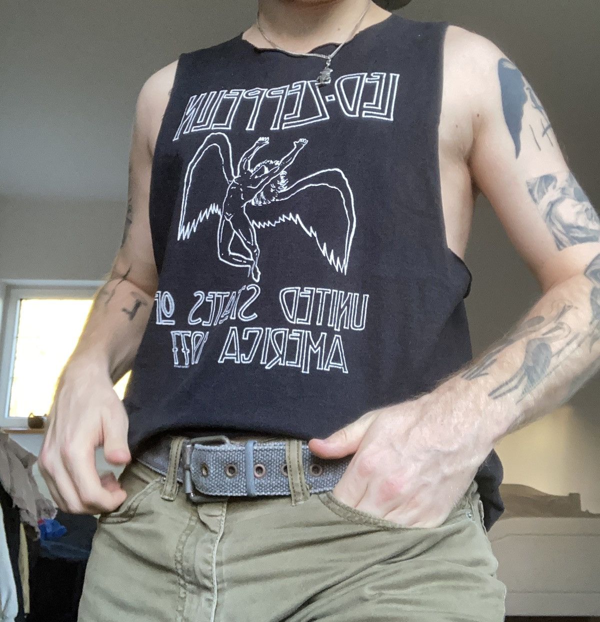 Band Tees × Led Zeppelin × Vintage Vintage trashed 2000 Licensed Led ...