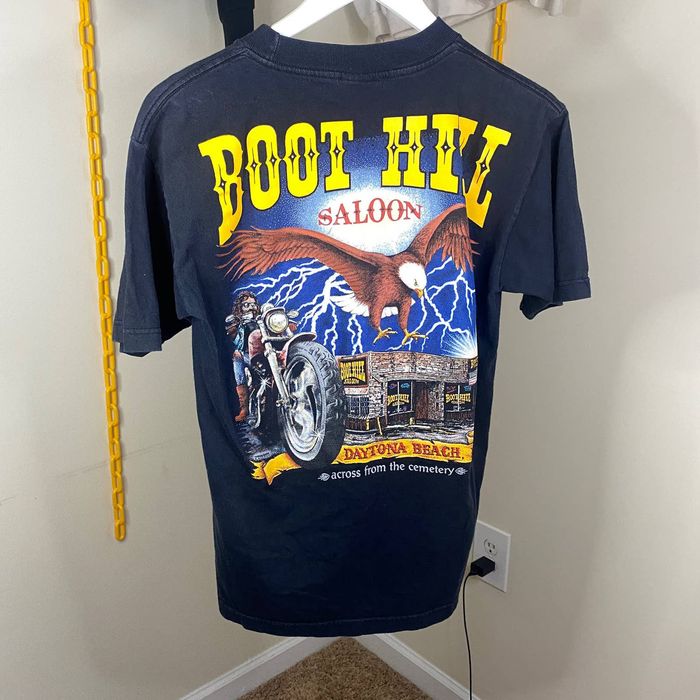 Vintage Vintage 1996 Boot Hill Saloon Daytona Beach Biker T-shirt | Grailed