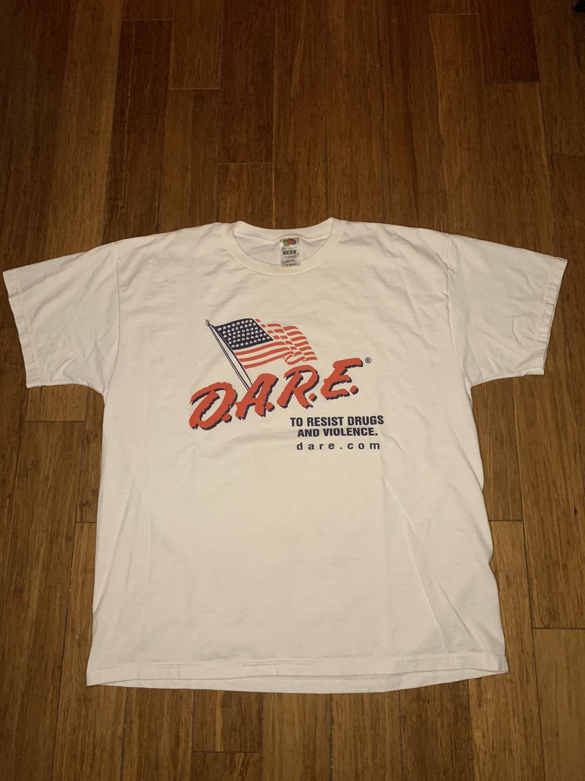 D.A.R.E × Vintage Vintage dare American flag tee | Grailed