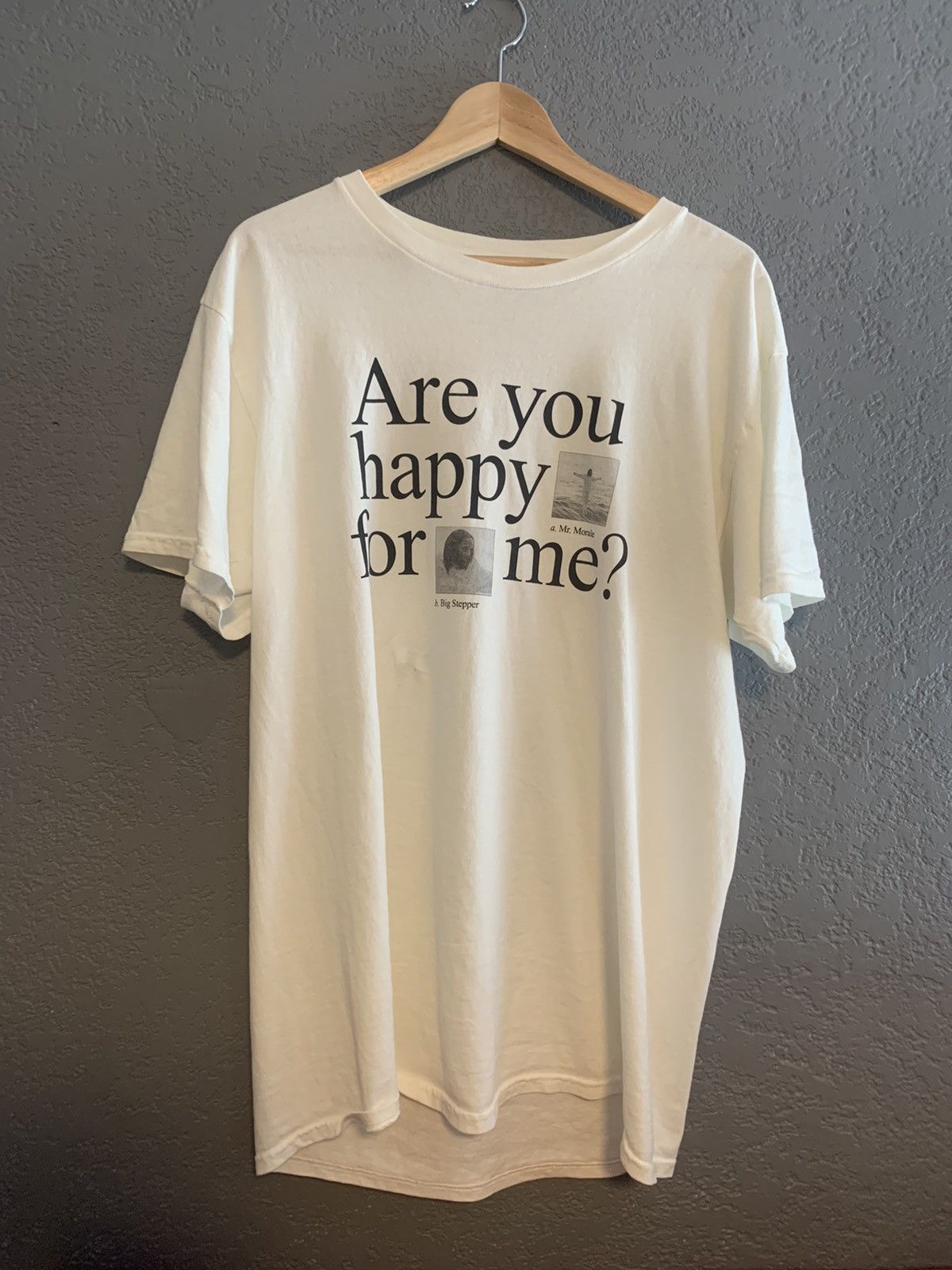 Kendrick Lamar ARE YOU HAPPY FOR ME BIG STEPPERS TOUR TEE WHITE LARGE ...